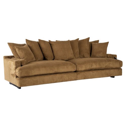 All-In 3,5-sits soffa manchestertyg senap B268 cm - Ekeby Möbler