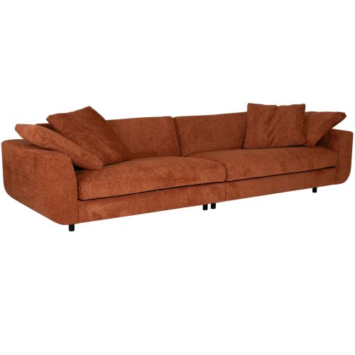 Motive 4-sits soffa tyg rost B327 cm - Ekeby Möbler